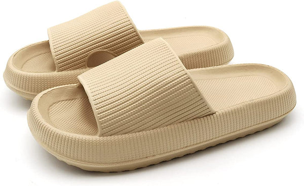 Tan Cloud Slides – Pretty Lane